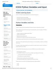 ICS3U Python Variables And Input A1 STEM Education Pdf 12 24 22 6 01 PM ICS3U Python