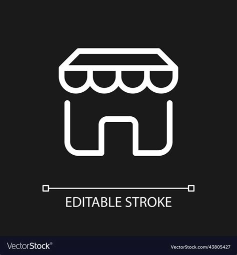 Online Marketplace Pixel Perfect White Linear Ui Vector Image