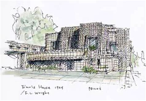 Ad Classics Ennis House Frank Lloyd Wright Archdaily