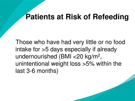 Ppt Refeeding Syndrome Powerpoint Presentation Free Download Id766062