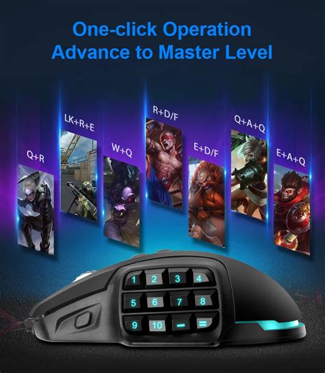 Rocketek Usb Rgb Проводная игровая мышь 24000 Dpi 16 кнопок лазерная программируемая игровая