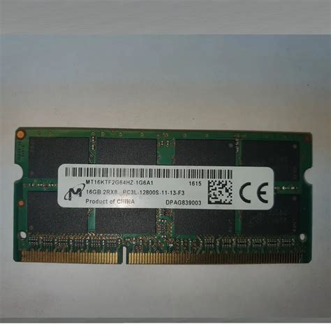 رم لپ تاپ Ddr3l تک کاناله ظرفیت 16 گیگ