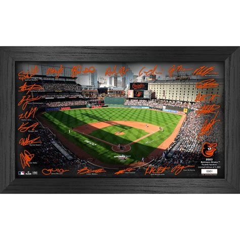Baltimore Orioles 2023 Signature Field Photo Frame Shop The Baltimore