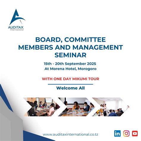 Invitation To A Six 6 Day Board And Committee Members And Management