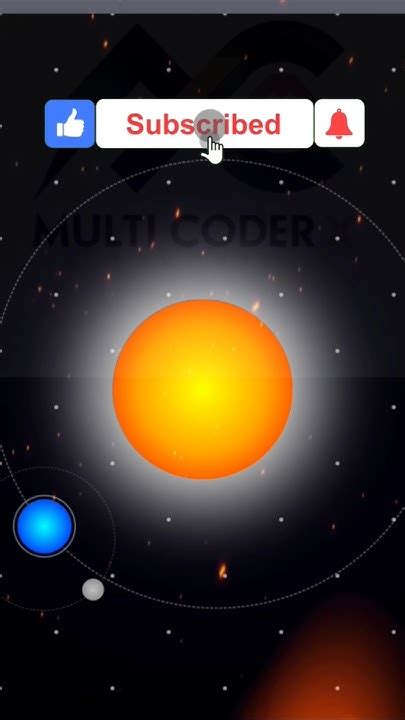 Solar System With Stars Foryou Trending Viral Html Css Javascript Coding Programming