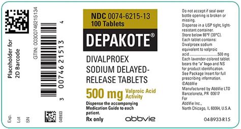 Depakote Fda Prescribing Information Side Effects And Uses