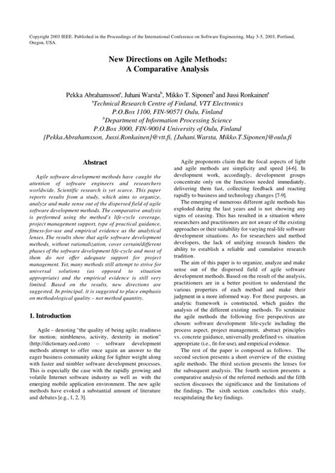 pdf agile software development method a comparative review1