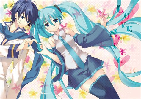 Hatsune Miku And Kaito Vocaloid Drawn By Tokiwa Hazy Danbooru