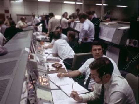 Mission Operations Control Room During Apollo 8 Mission 1968 Stock