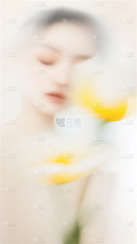 植物系列抽象感模糊鲜花女性背景素材 花瓣网