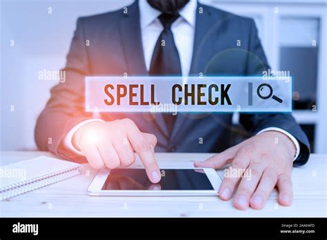 Conceptual Hand Writing Showing Spell Check Concept Meaning To Use A