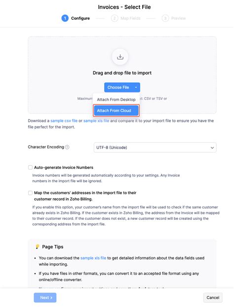 Import Data Help Zoho Billing