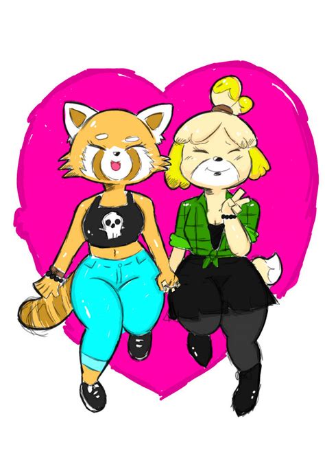 Retsuko X Isabelle By Zayfromtheunderworld On Deviantart