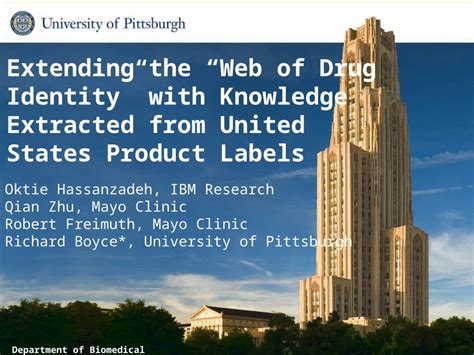 Ppt Extending The Web Of Drug Identity With Knowledge Extracted From United States Product