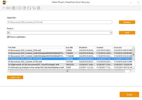 Sharepoint Server Recovery Tool Recover Sharepoint Mdf File