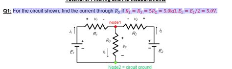solved q1 for the circuit shown find the current through