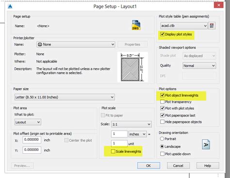 Created Dwt Layout Does Not Show Lineweights Autocad Drawing Management And Output Autocad