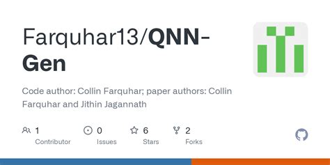 QNN Gen Tutorials Starter Ipynb At Master Farquhar13 QNN Gen GitHub