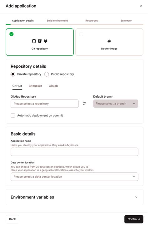 Get Started Add Application Kinsta® Docs