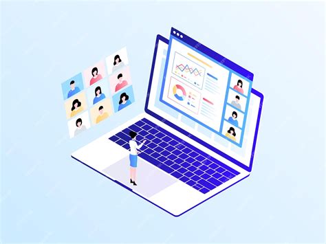 비즈니스 프레 젠 테이 션 아이소 메트릭 그림 빛 그라데이션입니다 모바일 앱 웹사이트 배너 다이어그램 인포그래픽 및 기타 그래픽 자산에 적합합니다 프리미엄 벡터