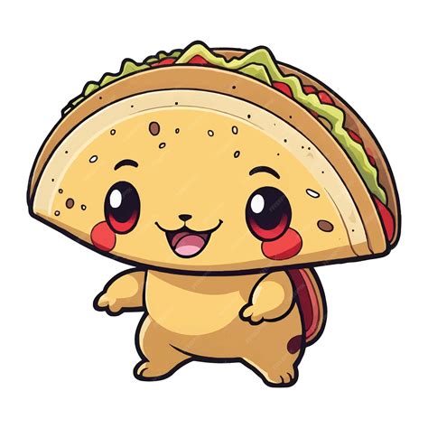 Premium Vector Cute Funny Cartoon Taco Vector