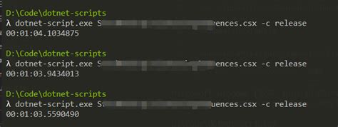 Performance Doubt · Issue 563 · Dotnet Scriptdotnet Script · Github