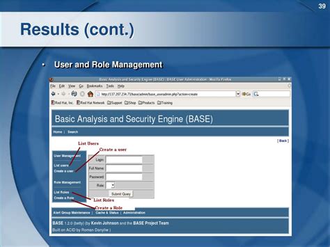 Ppt Intrusion Detection System Using Snort And Base Basic Analysis And Security Engine