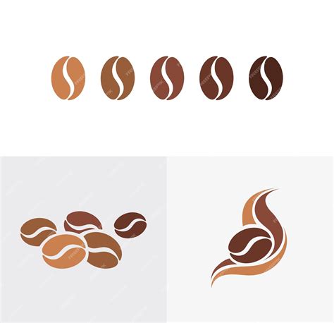 커피 로스팅 기호 벡터 일러스트 레이 션 프리미엄 벡터