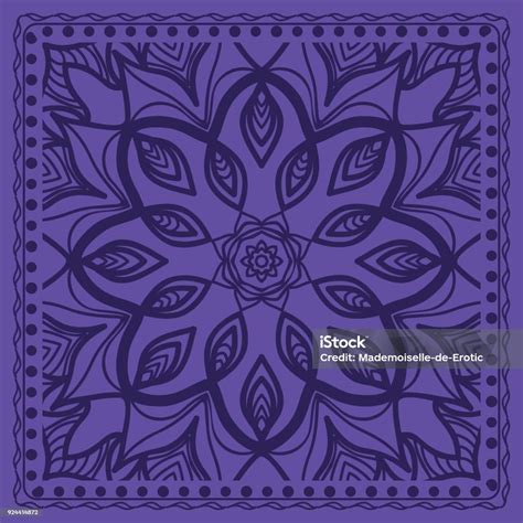 꽃 페이 즐 리 장식는 양탄자 직물 인사말 카드 색칠 공부 전화 상자 인쇄 벡터 일러스트입니다 Byzantine에 대한 스톡 벡터 아트 및 기타 이미지 Istock