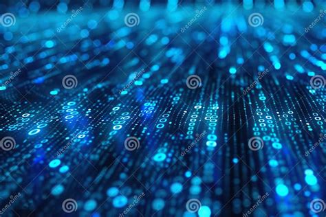 Display Of Binary Numbers On Monitor Visualizing Complex Computations