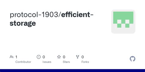 Github Protocol 1903efficient Storage