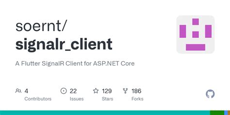 GitHub Soernt Signalr Client A Flutter SignalR Client For ASP NET Core