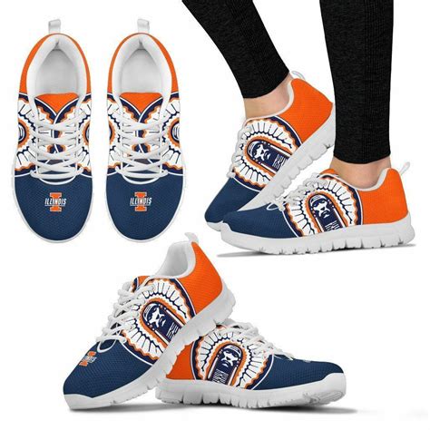 Illinois Fighting Illini NCAA Fan Custom Unofficial Running Shoes