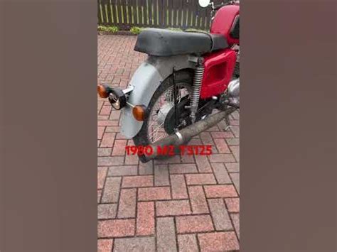 One of the first starts of my 1980 MZ TS125 restoration project which I bought for only £100 ...