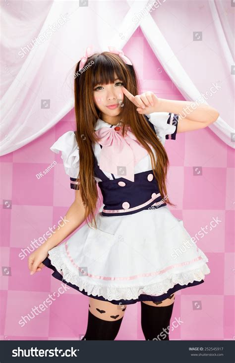 Sexy Cute Maid Japanese Style Asian Stock Photo Shutterstock