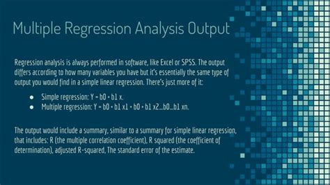 Multivariate Analysis Multiple Regression Analysis Pptx Technology And Computing