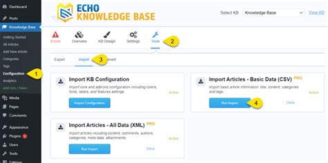Import Articles With Csv File Echo Knowledge Base