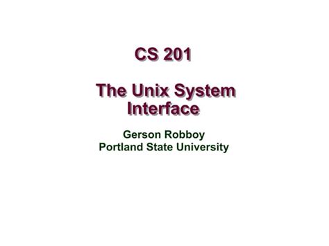 unix system calls ppt