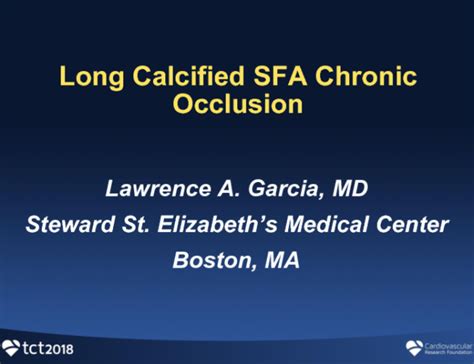 Long Calcified Sfa Chronic Occlusion