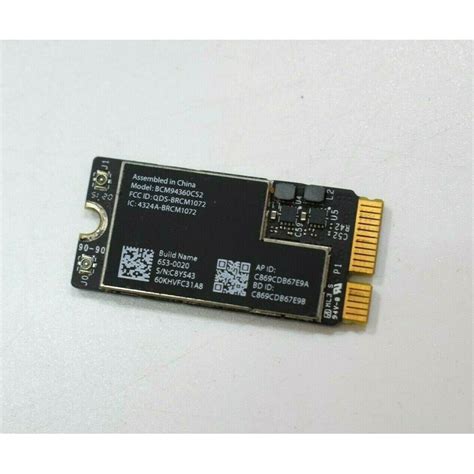 Card Wifi Macos Và Hackintosh Windows Bcm94360cs2 Chipset Broadcom Shopee Việt Nam