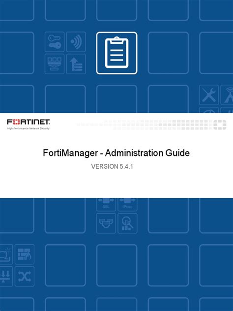 Fortimanager 5 4 1 Administration Guide Pdf Virtual Private Network Computer Network