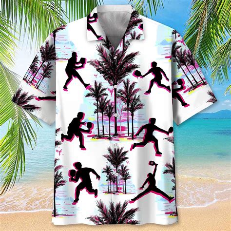 Pickleball Abstract Background Hawaiian Shirt Robinplacefabrics