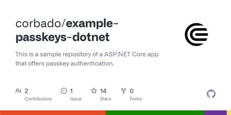 Github Corbadoexample Passkeys Dotnet This Is A Sample Repository