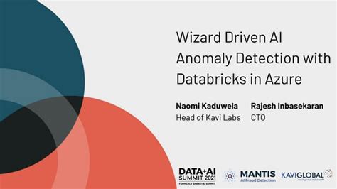 Wizard Driven Ai Anomaly Detection With Databricks In Azure Ppt