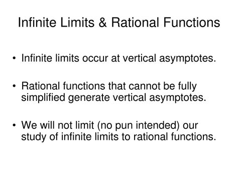 Ppt Infinite Limits Powerpoint Presentation Free Download Id1720433
