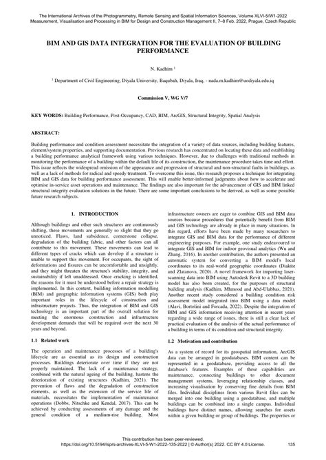 Pdf Bim And Gis Data Integration For The Evaluation Of Building Performance