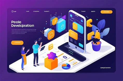 Premium Photo Mobile App Interaction Vector Illustration