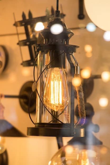 Premium Photo Decorative Antique Edison Style Light Bulbs