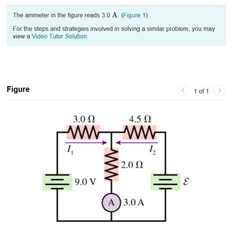 Solved The ammeter in the figure reads 3.0 A. Part A: Find | Chegg.com