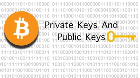 the basics of a bitcoin public key and private key